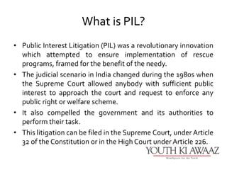 Public litigation system bane or boon | PPTX