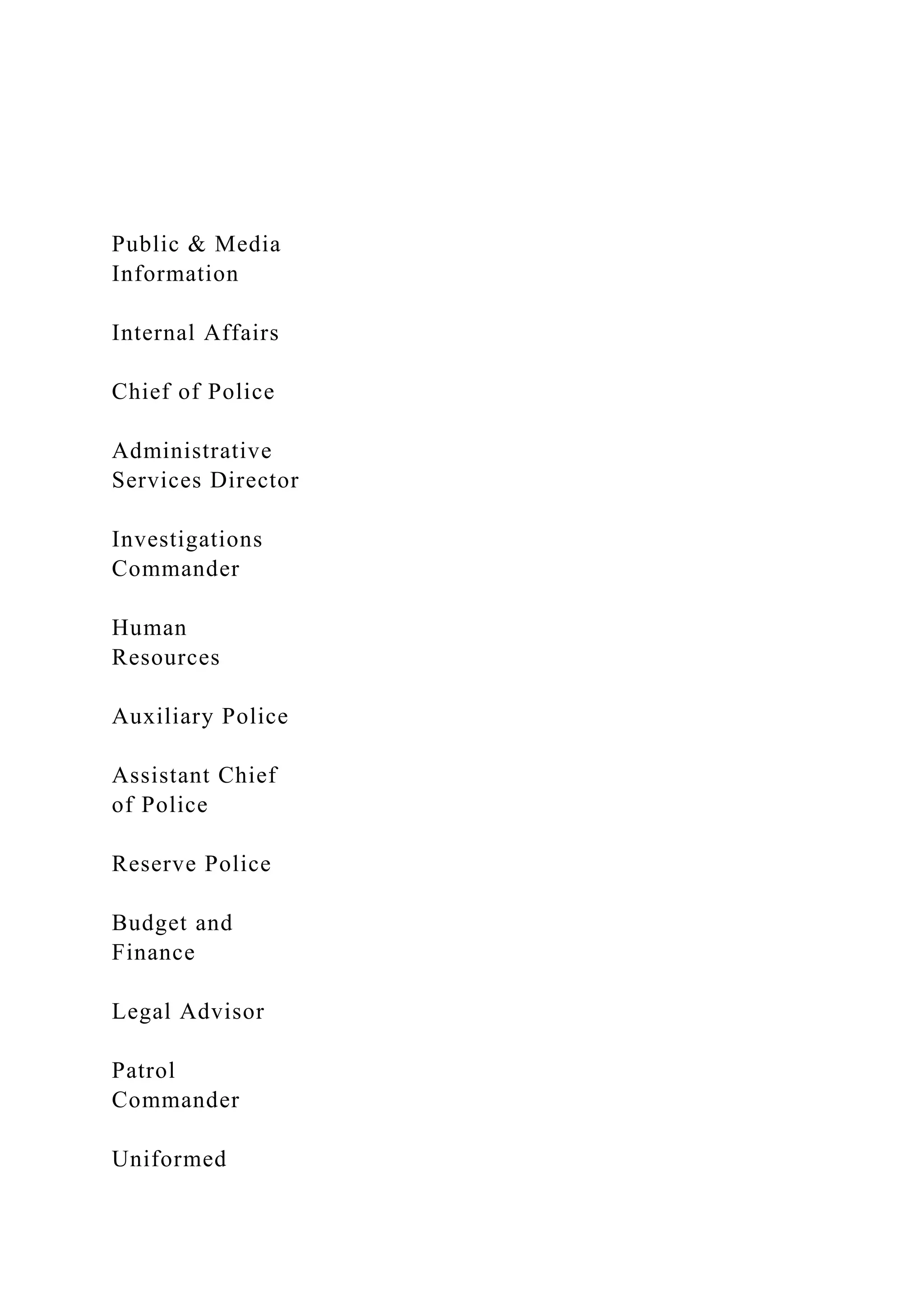 Public & Media InformationInternal AffairsChief of P.docx