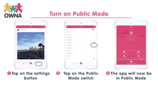 OWNA Childcare Apps: Using Public Mode | PDF