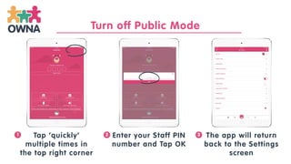 OWNA Childcare Apps: Using Public Mode | PDF