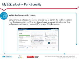 Managing MySQL databases with Oracle Enterprise Manager | PPT