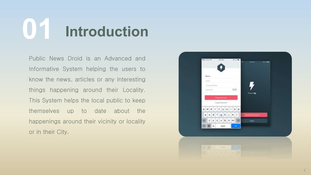 Public news droid.pptx | Operating Systems | Computer Software and Applications