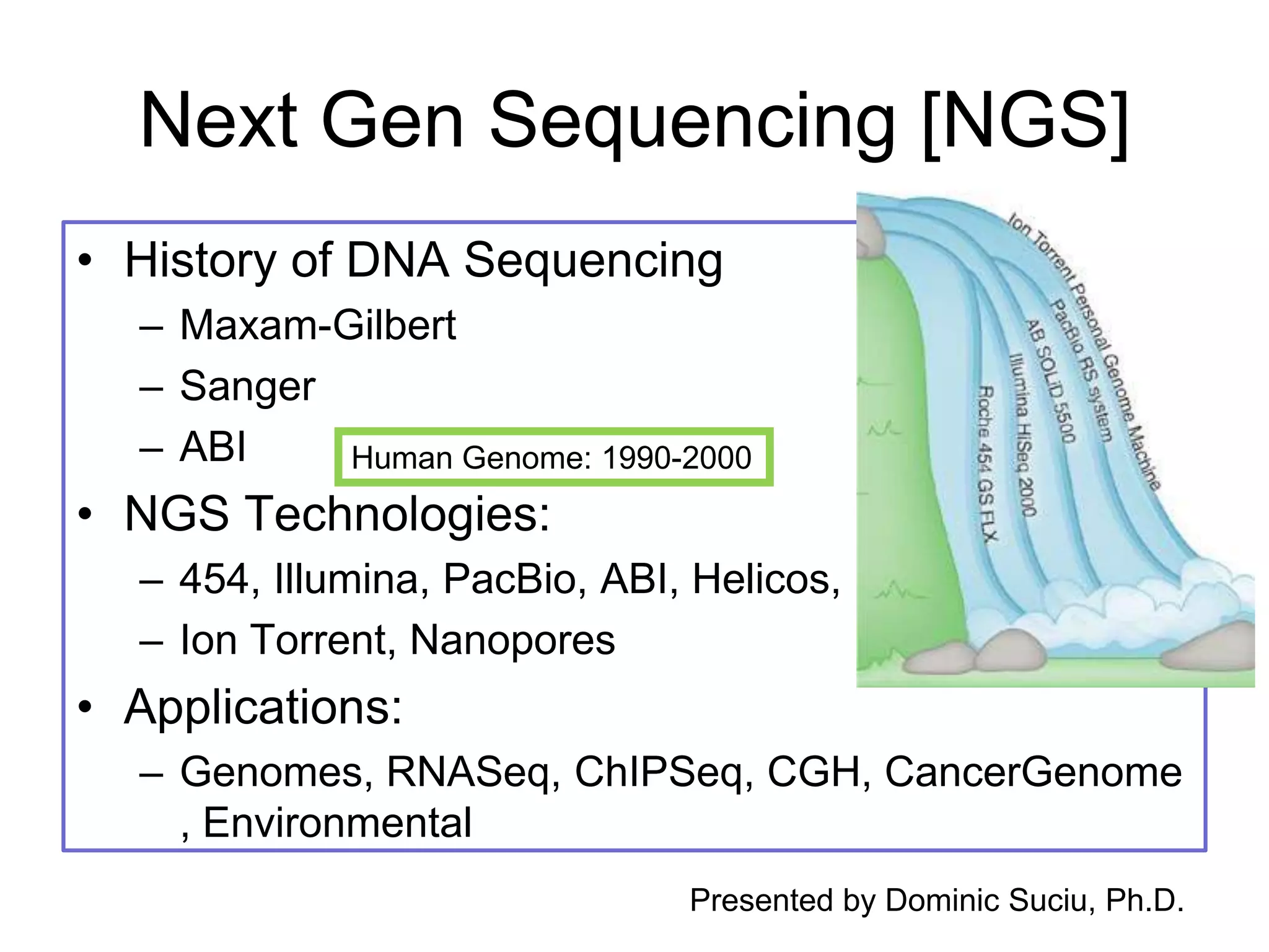 Next Gen Sequencing (NGS) Technology Overview | PPTX