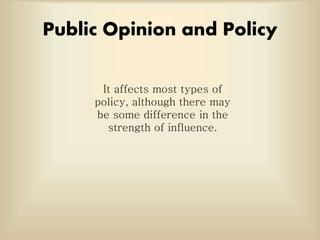 Public opinion, political attitudes, and ideology | PPTX
