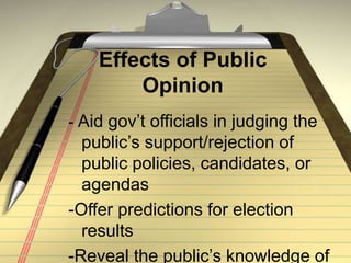 Public Opinion and Political Socialzation | PPT