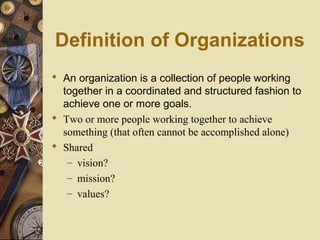 Public organization, form culture and nature | PPT