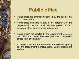 Public organization, form culture and nature | PPT