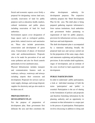 Public Participation in Preparation of Development Plans | PDF