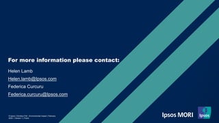 Public Perception of Environmental Impact: Ipsos Omnibus Poll | PDF