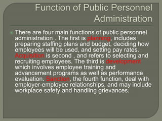 Public personnel administration | PPTX