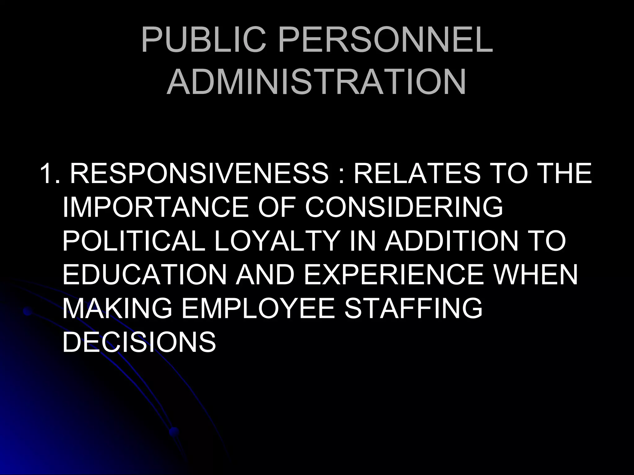 Public personnel administration powerpoint | PPT