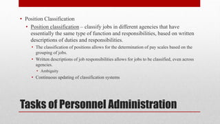 Public personnel administration and human resource management | PPTX