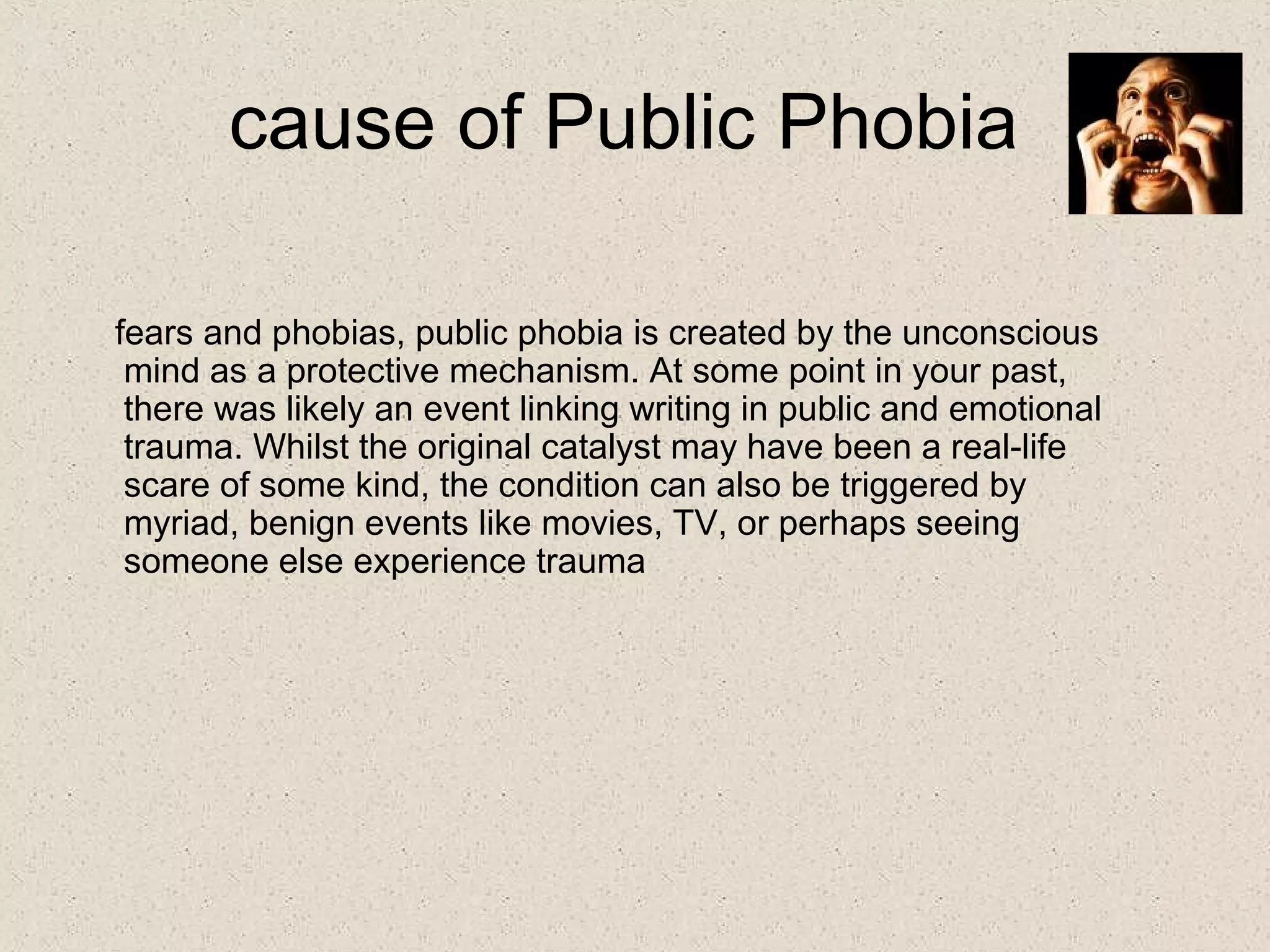 Public phobia | PPT