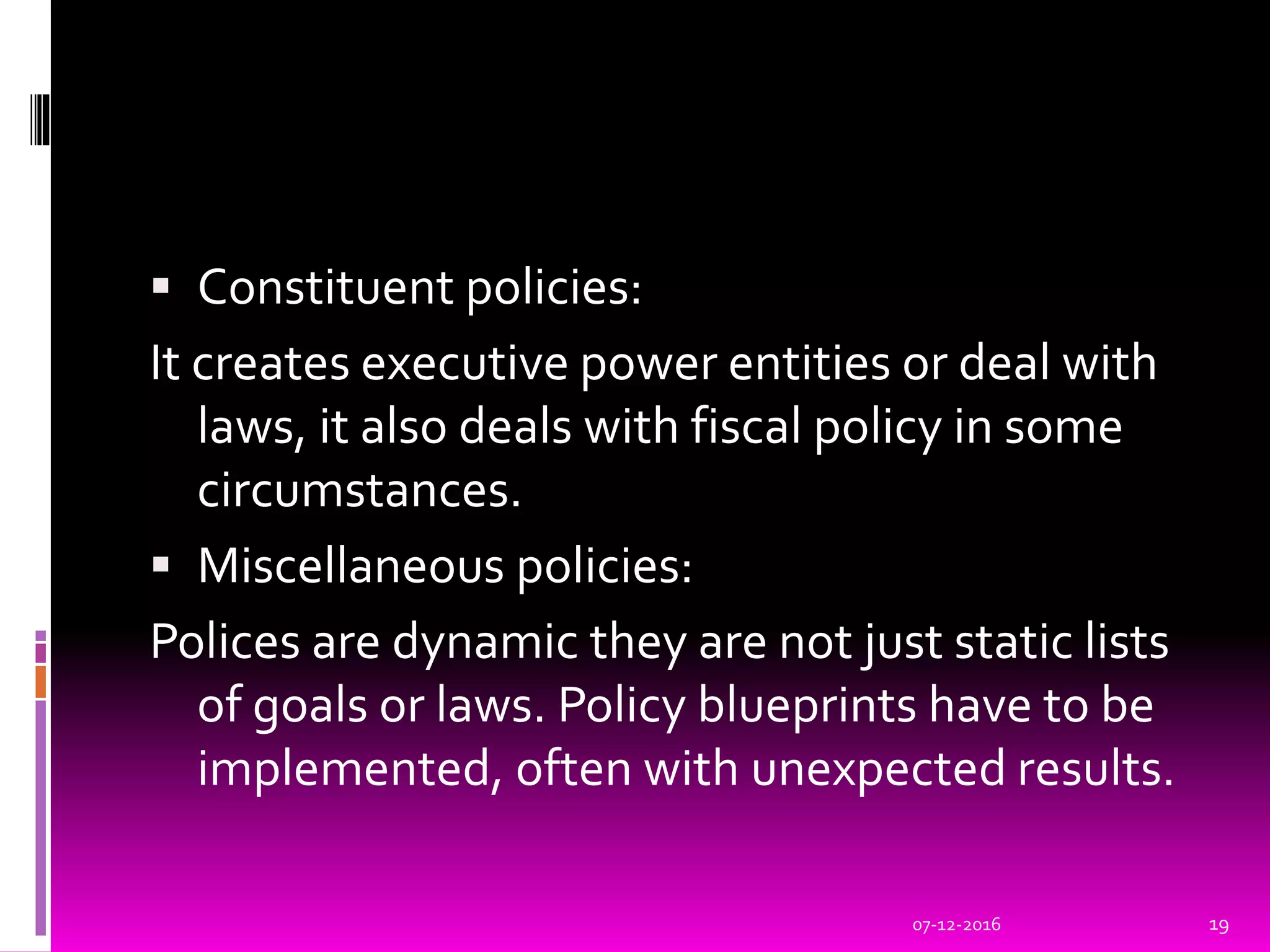 Public policies in India | PPTX