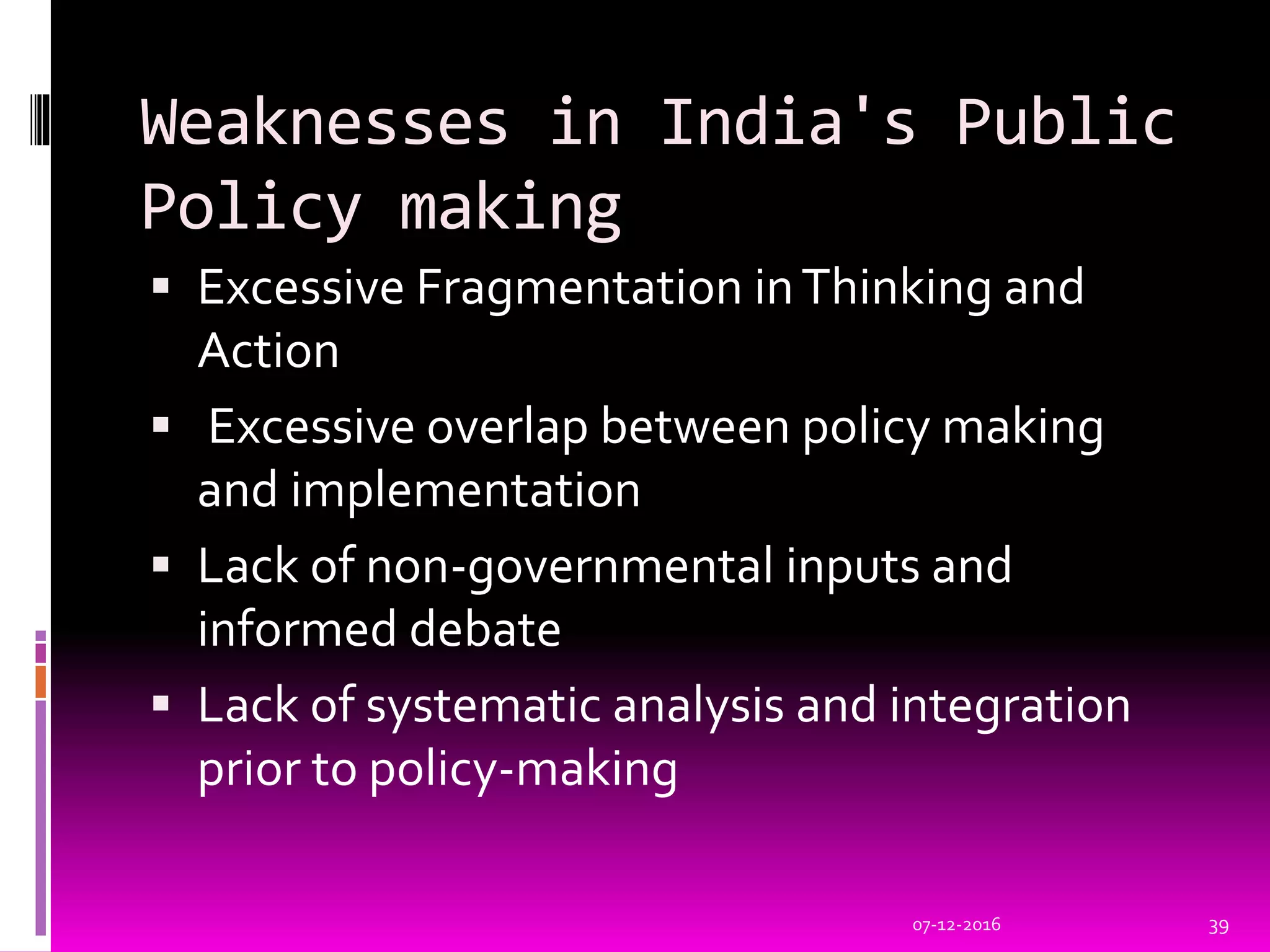 Public policies in India | PPTX