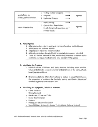 Public policy formulation, implementation & evaluation | PDF