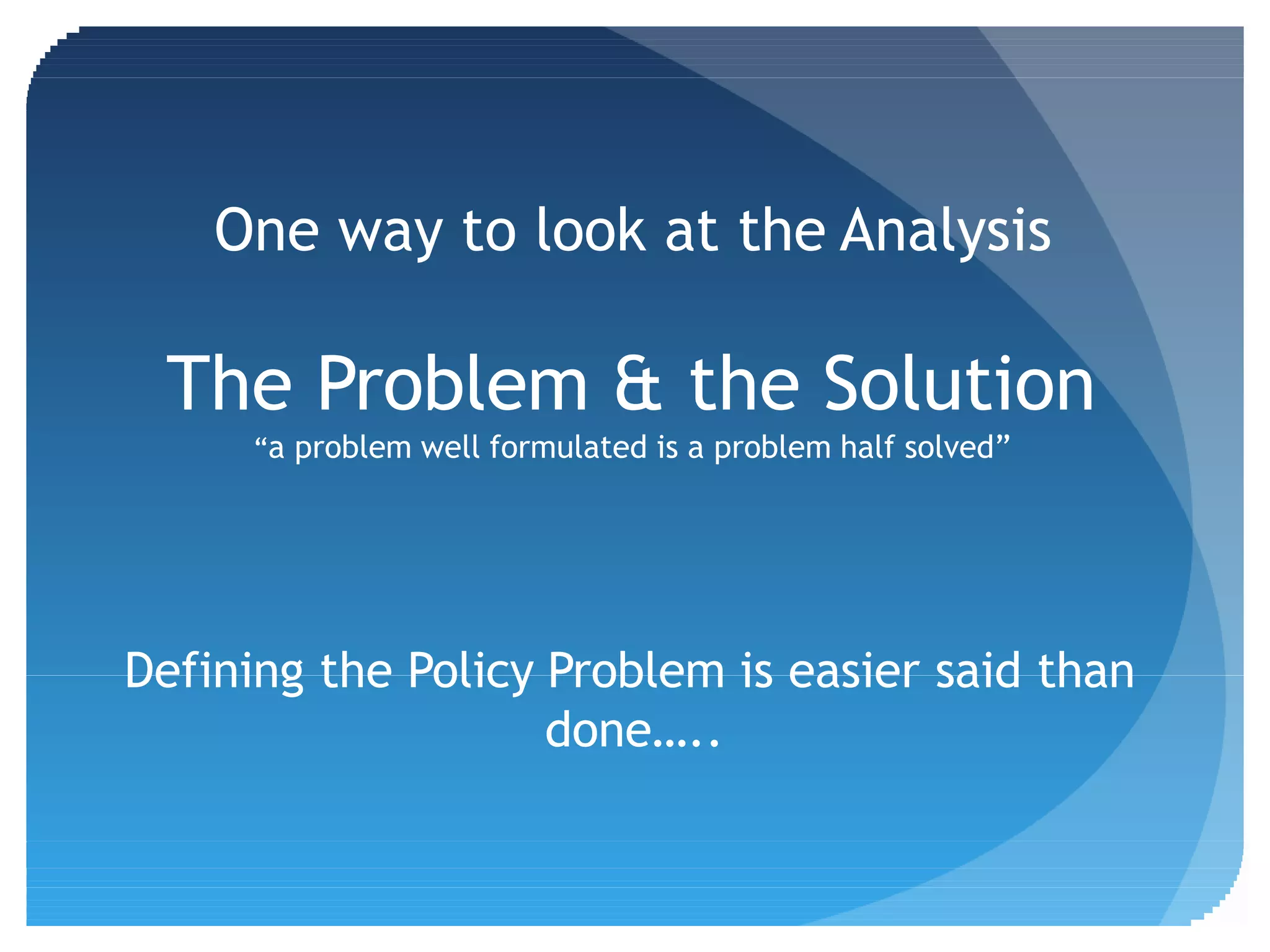 Public policy analysis | PPTX