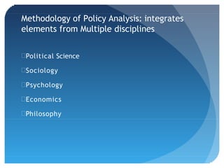 Public policy analysis | PPTX