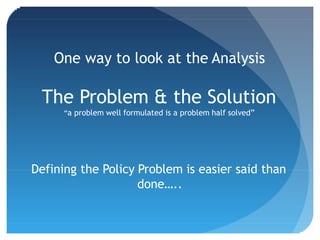 Public policy analysis | PPTX