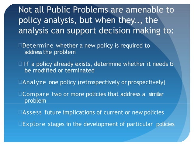 Public policy analysis | PPTX