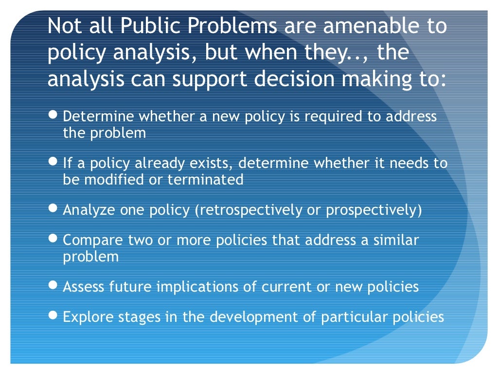 Public policy analysis_dunn