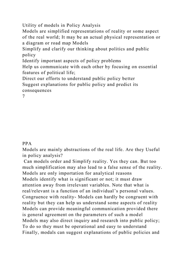 Public Policy Analysis (PPA)PresentationBYDr. Henry Akwo E.docx