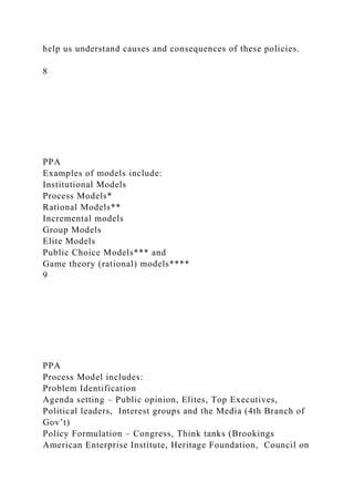 Public Policy Analysis (PPA)PresentationBYDr. Henry Akwo E.docx ...