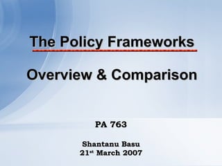Public policy analytical models | PPT | Political Issues & policy ...