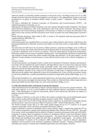 Public policy and trade liberalisation in nigerian economic development | PDF | Political Issues ...