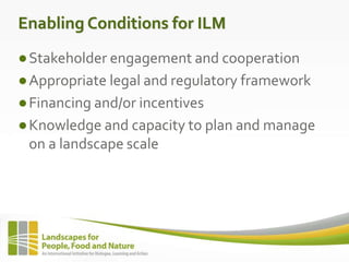 Public policy for integrated landscape management: Policy Dialogue for ...