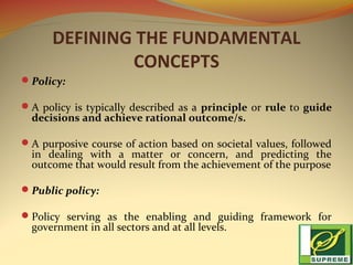 Public Policy Formulation - Process and Tools | PPT