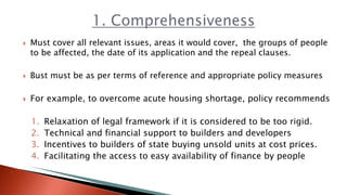 Public Policy Formulation and Analysis-2:Features of Good Public Policy ...