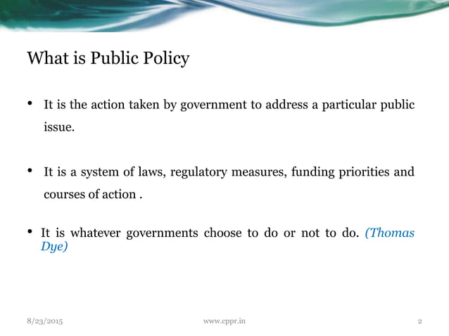 What is Public Policy? | PPTX