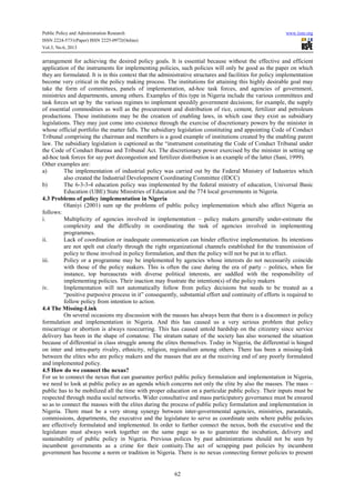 Public policy making and implementation in nigeria connecting the nexus ...