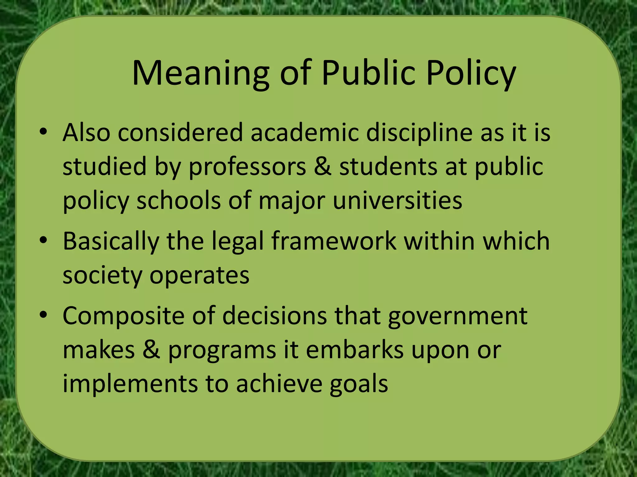Public Policy & Program Administration | PDF