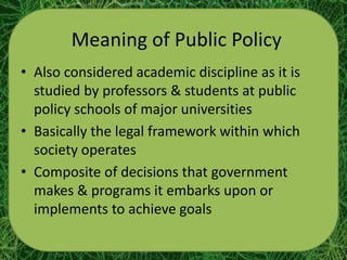 Public Policy & Program Administration | PDF