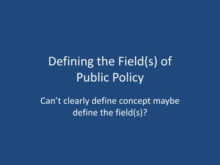 Public policy theory primer | PPTX