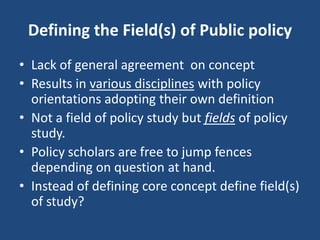 Public Policy Definition