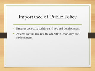 Public Policy frameworks Presentation.ppt