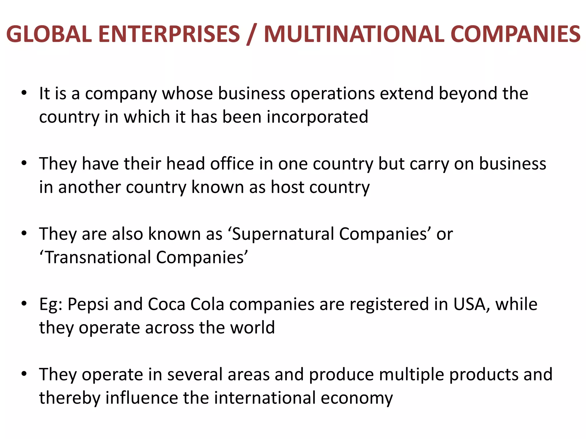 Public private and global enterprises | PPTX