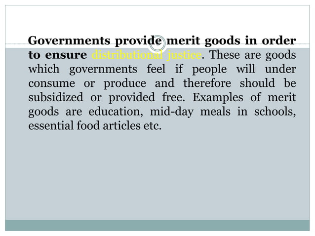 Public,private and merit goods | PPTX