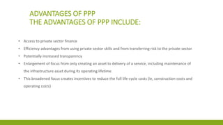 Public private partnership in development of road network | PPTX