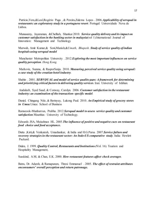 identify servqual for college mess | DOCX