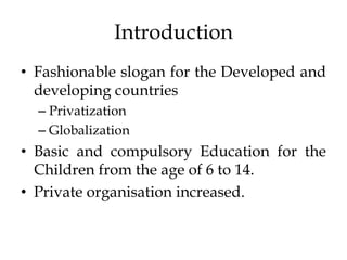 Public private partnership in education | PPT