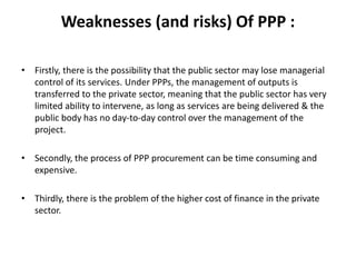 Public Private Partnership (PPP) | PPTX