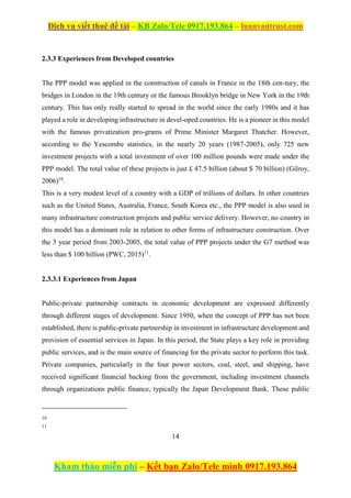 Public Private Partnerships as an instrument to development of Vietnam Advantages and challenges ...