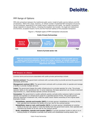 Public Private Partnerships Deloitte | PDF