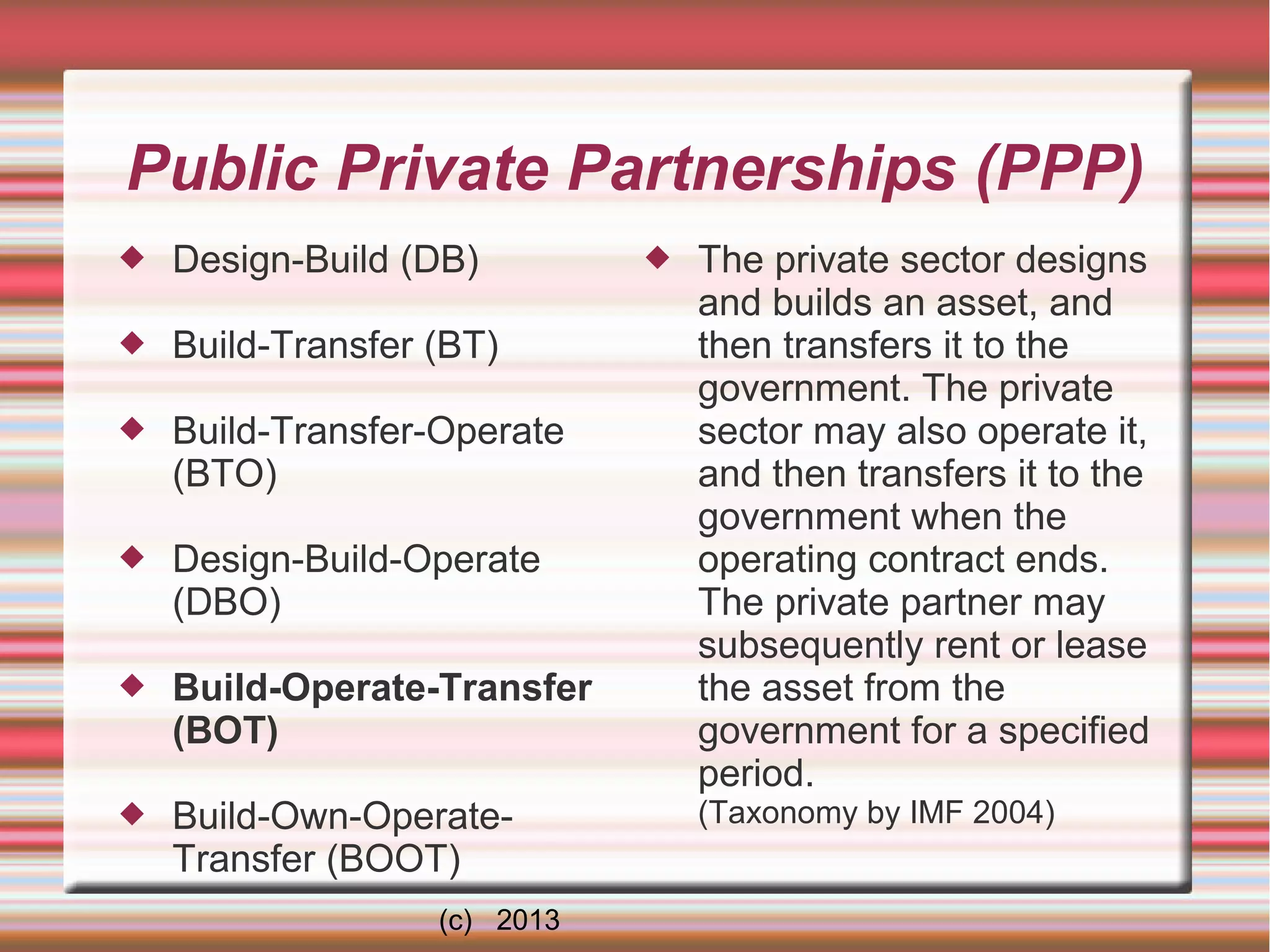 Public private partnerships in India | ODP