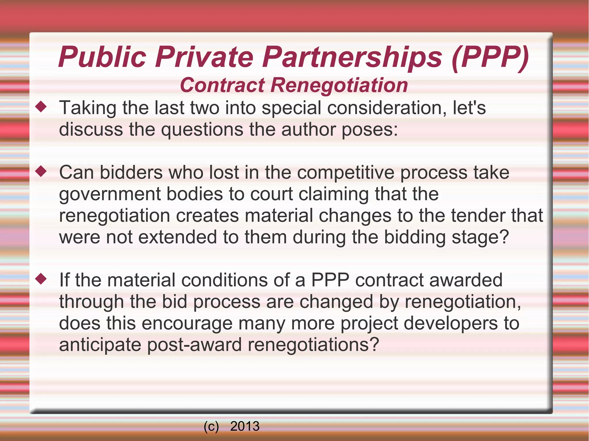 Public private partnerships in India | ODP
