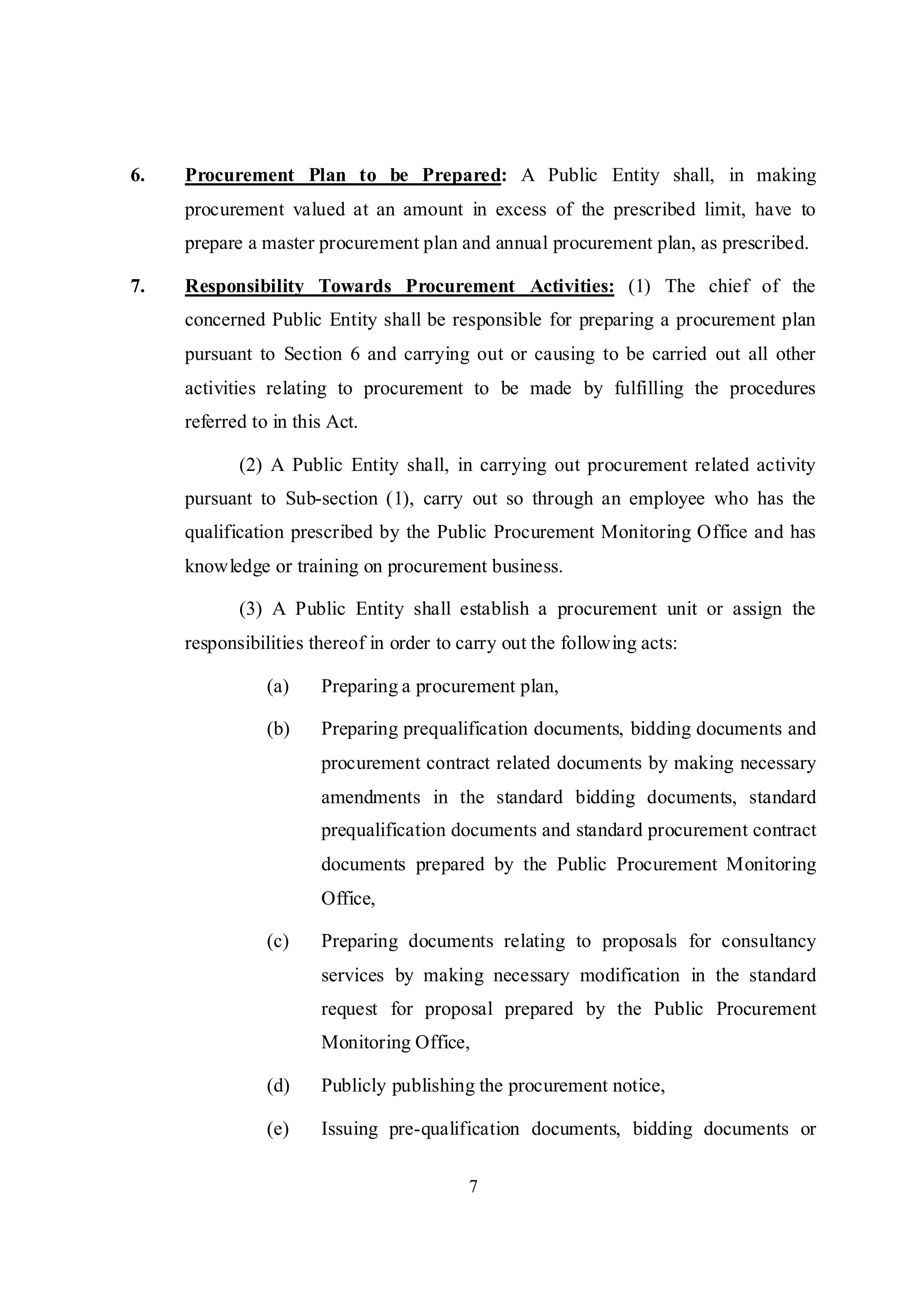 Public procurement act_2063 | PDF